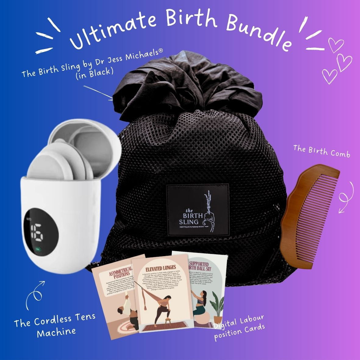 The Ultimate Birth Bundle - Black – Birth Sling by Dr JM Pty Ltd