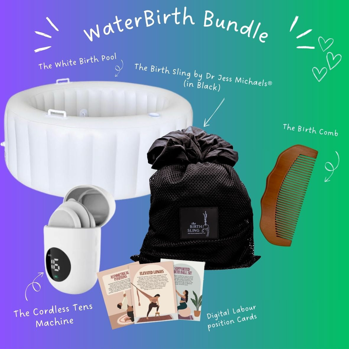 Waterbirth Bundle – Birth Sling by Dr JM Pty Ltd